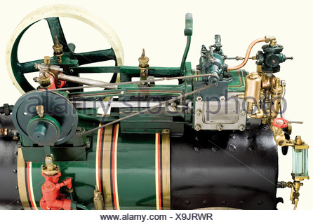 A well engineered model of a single cylinder portable steam-engine ...