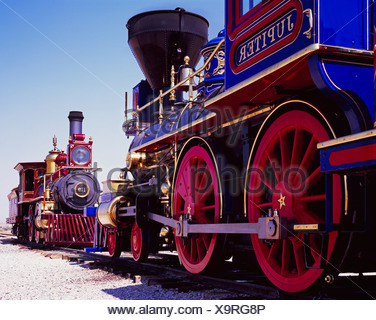Union Pacific Railroad #119 and the Central Pacific's #60, Jupiter ...