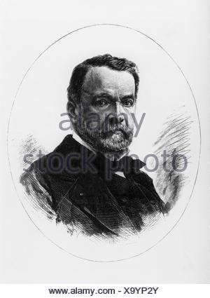 Portrait of Louis Pasteur (1822-1895) a French biologist ...