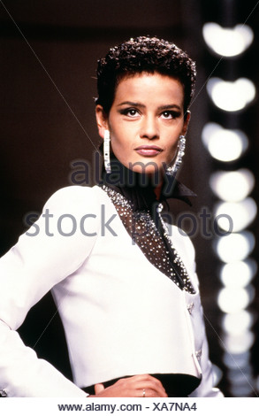 Supermodels Paris French model Nadege du Bospertus Stock Photo - Alamy