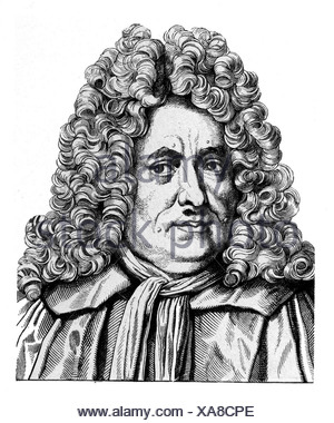 Christian Thomasius, 1655 - 1728, a German lawyer, philosopher Stock ...