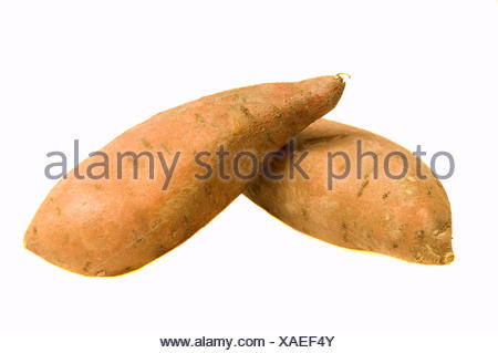 Japanese red sweet potatoes (yams) in bulk at the farmers market Stock ...