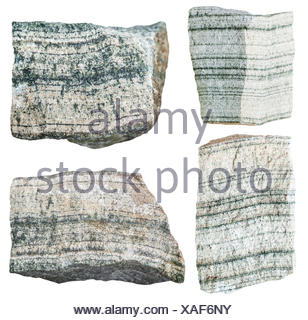 macro shooting of metamorphic rock specimens - Skarn mineral isolated ...