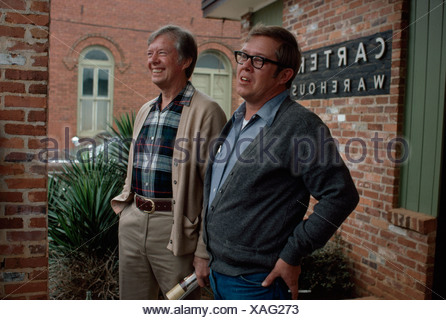 President Jimmy Carter and his brother Billy Carter are joined by a ...