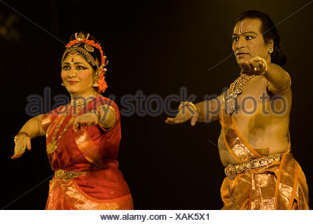 Two Indian Kuchipudi Dancers Stock Photo: 25808043 - Alamy