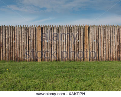 Palisade wall of a fort Stock Photo: 37423117 - Alamy