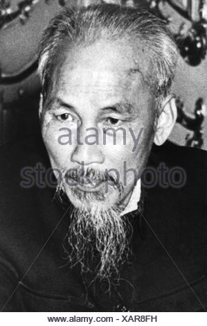 Ho Chi Minh (1890-1969), Vietnamese Nationalist Leader, Portrait Stock ...
