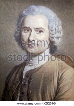 Rousseau, Jean Jacques, 28.6. 1712 - 2.7.1778, French philosopher ...
