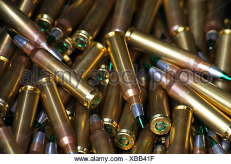 Pile of 5.56 mm Rifle Ammunition Stock Photo - Alamy