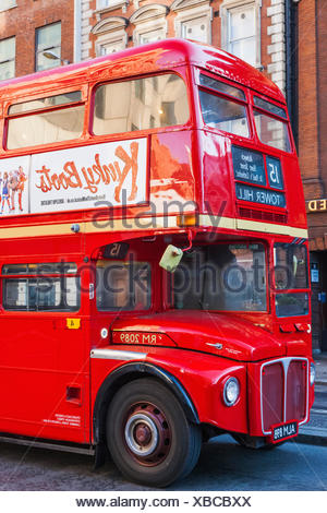England, London, Routemaster Traditional Double Decker Red London Bus ...