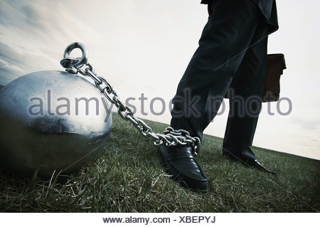 Chained down man Stock Photo: 1987621 - Alamy
