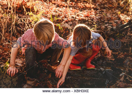 Boys playing in Mud Stock Photo: 8442825 - Alamy