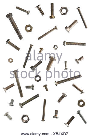 engineering, screws, nuts, mechanics, parts, objects, detail Stock ...