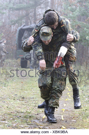 Basic training of Bundeswehr recruits, Strausberg, Germany Stock Photo ...