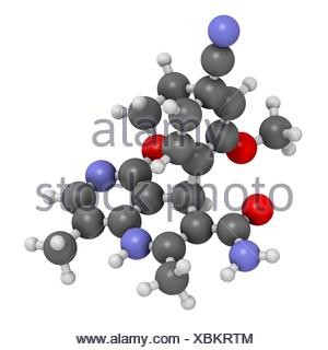 Finerenone heart failure drug molecule (mineralocorticoid receptor ...