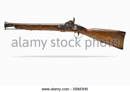 Arquebus Arquebuse Former long-gun fire Weapon of avancarga Stock Photo ...