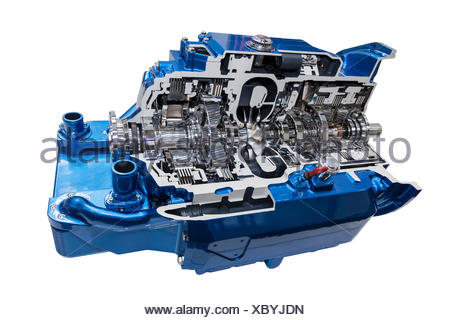 Cross section of a modern automatic transmission of a truck Stock Photo ...