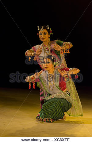 Women performing Manipuri dance Stock Photo: 53666015 - Alamy