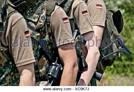 German Bundeswehr soldiers of the Special Forces Commando (KSK Stock ...