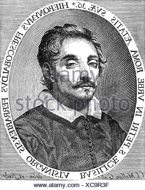 Girolamo Frescobaldi (1583-1643) Italian composer and organist Stock ...