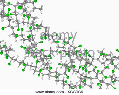Polyvinyl chloride PVC molecule Stock Photo - Alamy