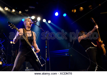 Morgan Lee Lander, singer and front woman of the Canadian female Stock ...