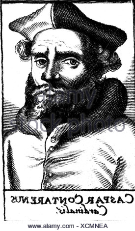 Gasparo Contarini (1483-1542). Italian diplomat, cardinal and Bishop ...