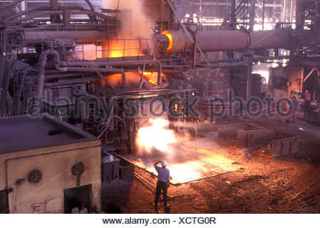 Steel furnace at SAIL Steel Authority of India Ltd plant Bokaro Stock Photo: 923229 - Alamy