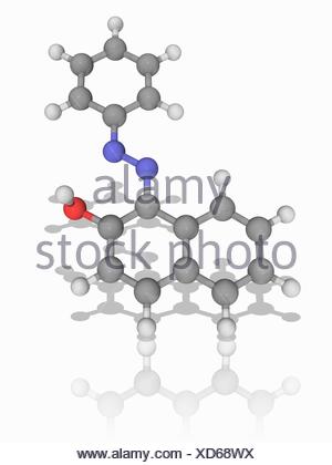 Sudan I. Molecular model of the dye and organic compound Sudan I Stock ...