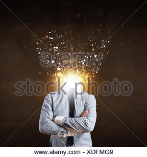 Angry frustrated man with exploding head and steam coming out of his ...