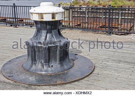 Capstan For Opening and Closing The Dry Dock Gates Stock Photo ...