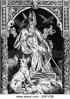 Odin (Wotan), highest god in Norse mythology, god of wisdom and war ...