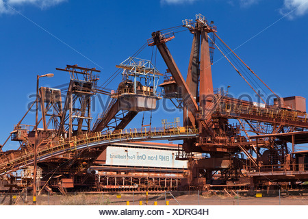 Old site of BHP Iron Ore, now known as BHP Billion, a Stock Photo ...