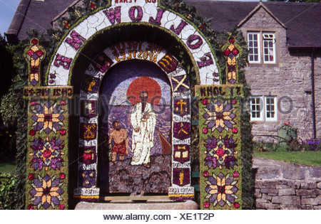 Tissington Well Dressing, Derbyshire, 'Hands Well', The Good Stock ...