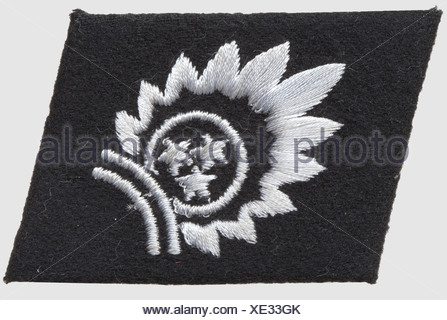 Collar patch for the 15th Waffen-SS-division "Lettland", of black Stock ...