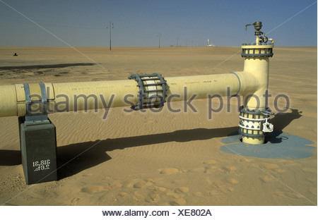 Great Man Made River Project bringing water from southern Libyan Stock ...