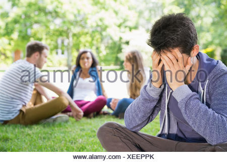 Lonely student feeling excluded on campus Stock Photo: 78165144 - Alamy