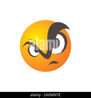 Zorn emoji Mad red Ausdruck Stimmung Abbildung Stockfoto, Bild ...