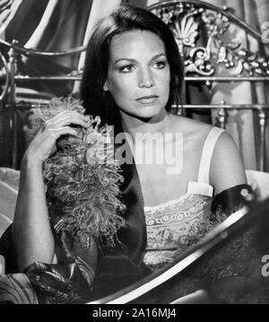 Alexandra Stewart am Set des Films "Nackt Herbst" (aka Les Mauvais ...