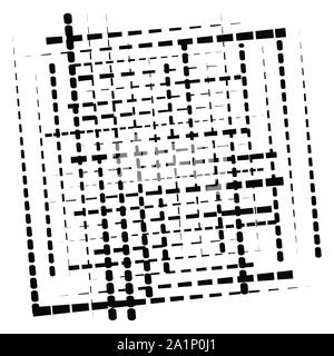 Raster, Gitter mit Intervallschaltung, gestrichelte Linien ...