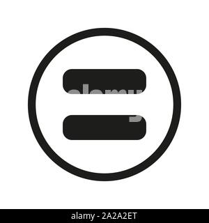 Mathematische Symbole Farbe Symbol. Ist gleich, ist nicht und rund um ...