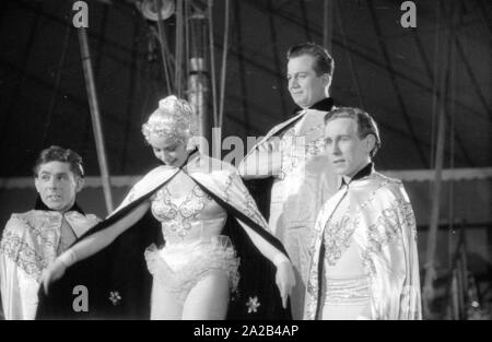 Dreharbeiten für den Film "König der Manege" mit Rudolf Schock ...