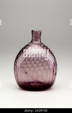 Tasche Flasche. Amerikanische Flint Glass Manufaktur; American, 1764 ...