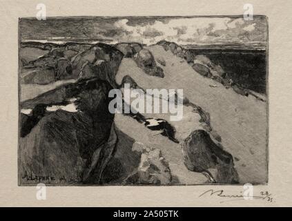 Milly: Le Gros Sablon. Louis Auguste Lepère (Französisch, 1849-1918 ...