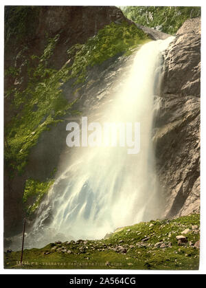 Vernayaz, Cascade de Pissevache, Valais, Alpen von, Switzerlan ...
