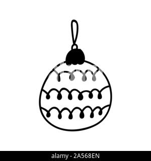 Weihnachtskugel silhouette Vektor symbol Icon Design. Schöne Abbildung ...