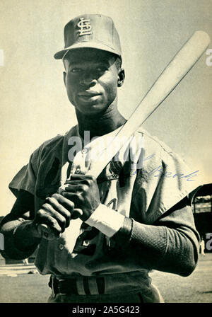 The St. Louis Cardinals' Lou Brock sets a major league record of 105 ...