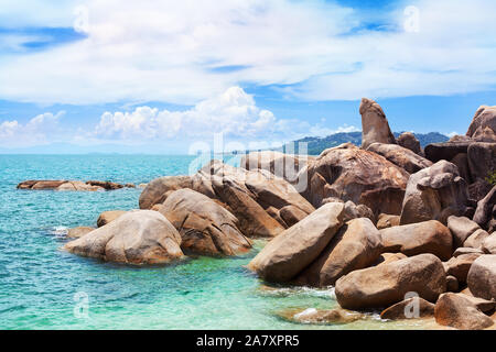 Berühmten Großvater und Großmutter Felsen am Lamai Beach. Koh Samui ...