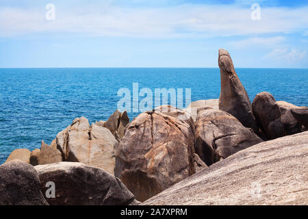 Berühmten Großvater und Großmutter Felsen am Lamai Beach. Koh Samui ...