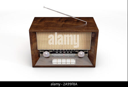 Ein Konzept Vintage Radio aus den 70er Jahren aus Lautsprecher tuch ...